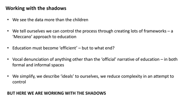 Working with the shadows | PPT
