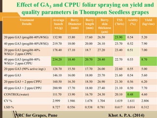 use of PGRs for quality grape production | PPTX