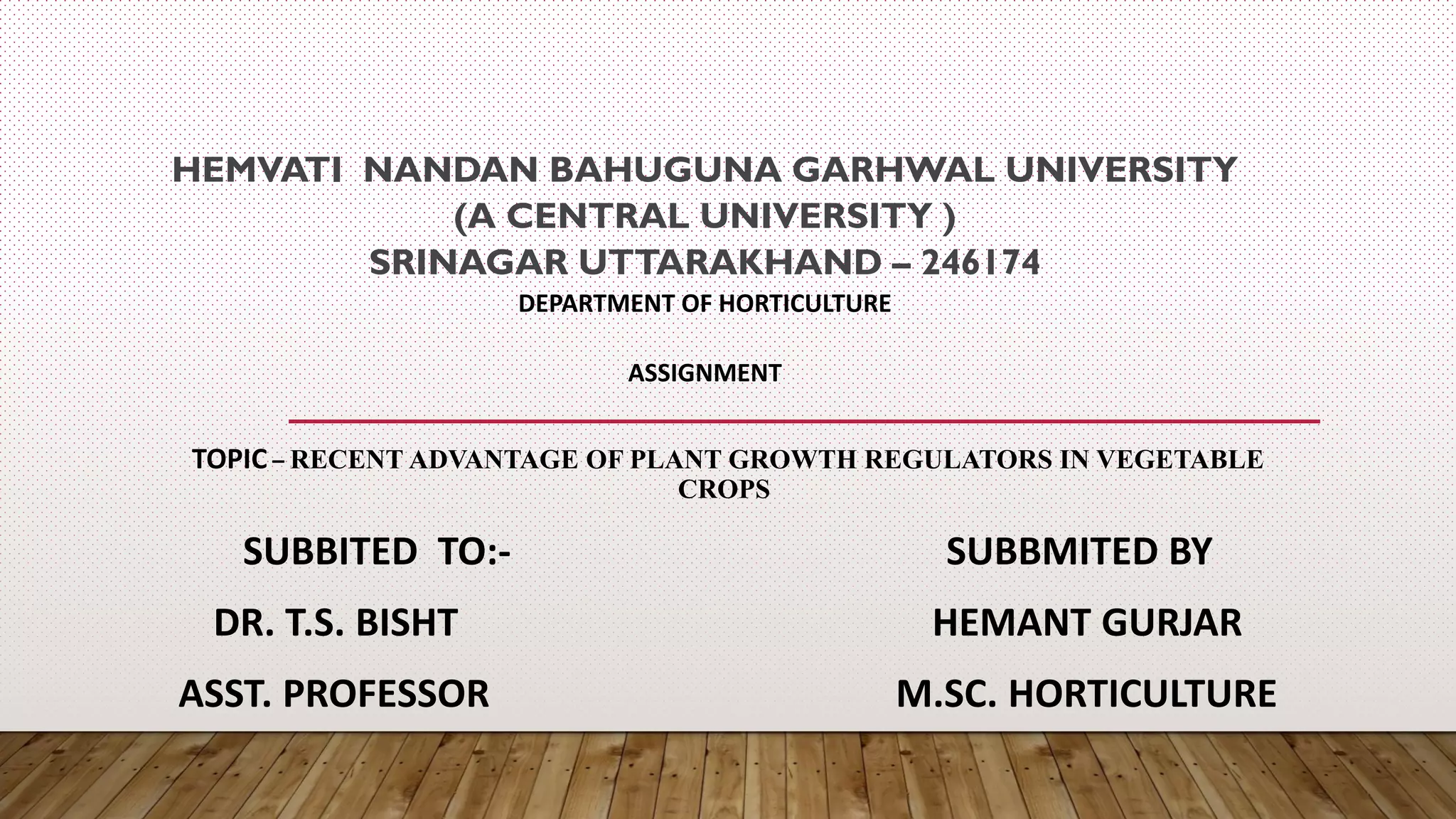 Plant Growth Regulator Ppt | PDF