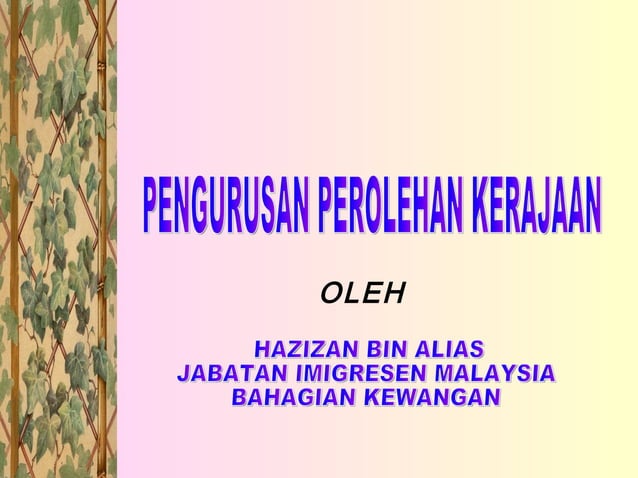 Pgrsn perolehan kerajaa nfv | PPT