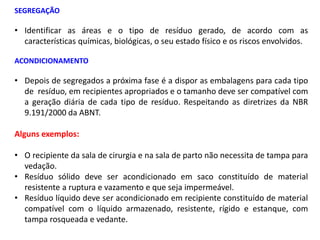 PGRSS Plano de gerenciamento de resíduos dos serviços de saúde | PPTX