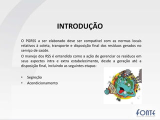 Plano de Gerenciamento de Resíduos de Saúde. | PPTX