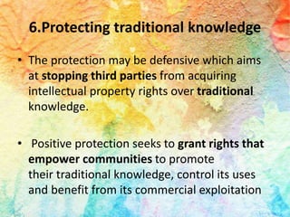 Traditional knowledge | PPTX