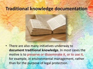 Traditional knowledge | PPTX