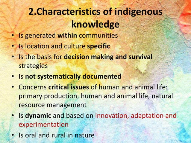 Traditional knowledge | PPTX | Science