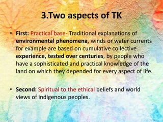 Traditional knowledge | PPTX