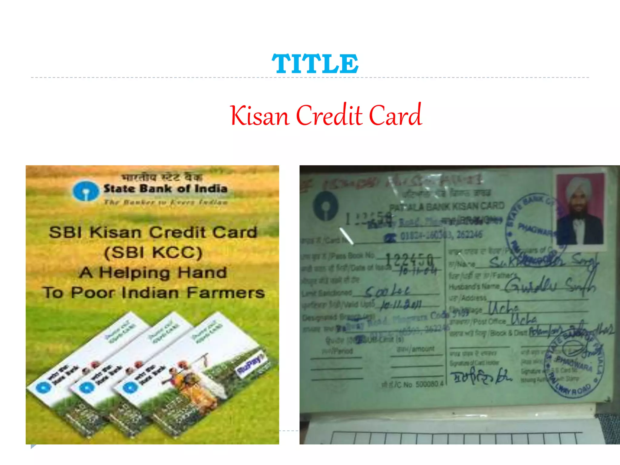 Kisan Credit Card | PPTX