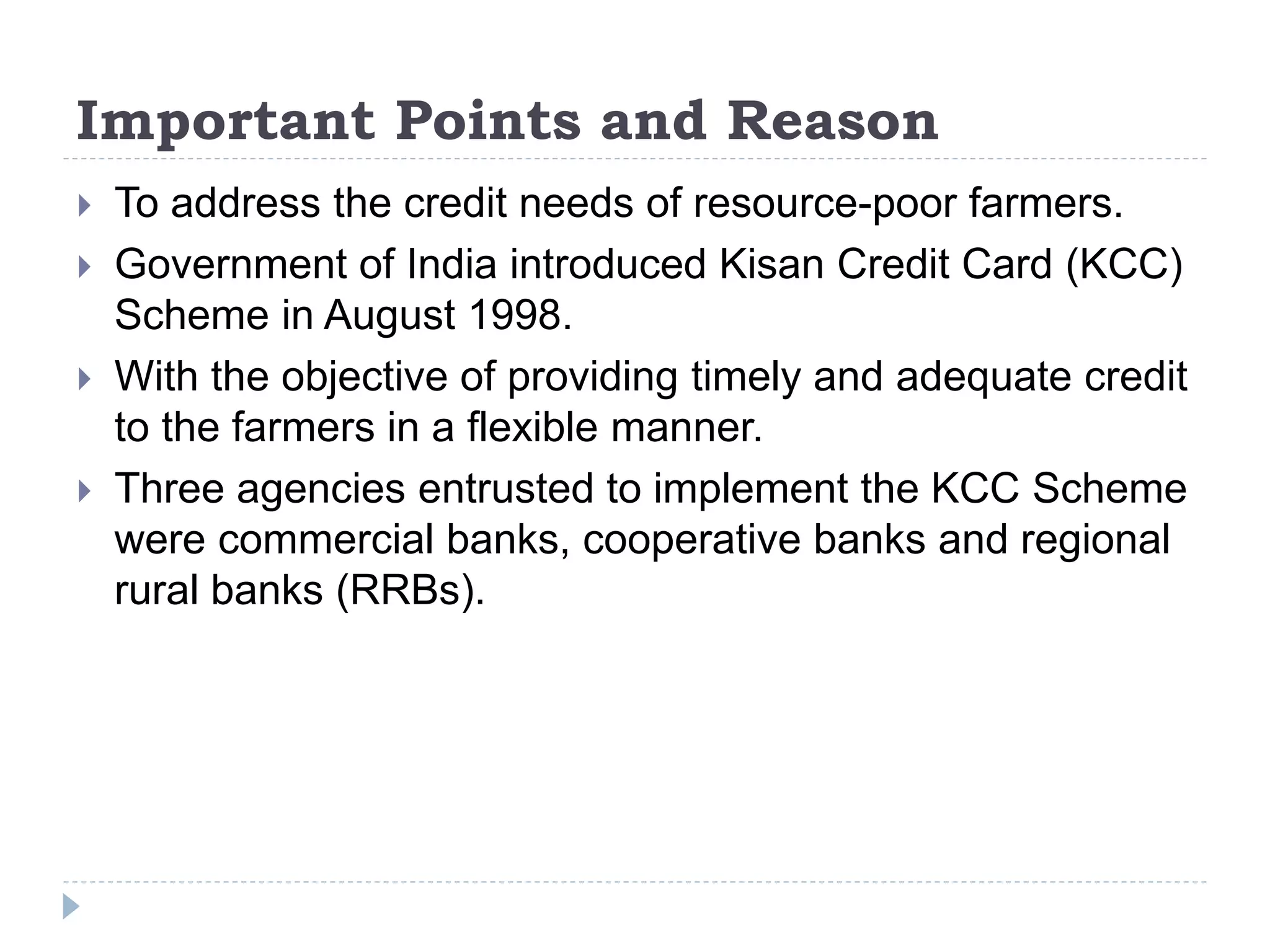 Kisan Credit Card | PPTX