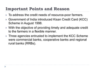Kisan Credit Card | PPTX
