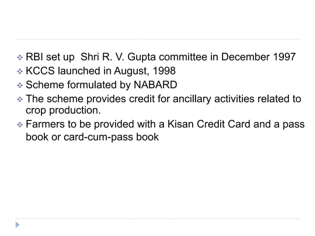 Kisan Credit Card | PPTX