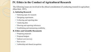 Assignment on Importance of ethics in agriculture | PPTX