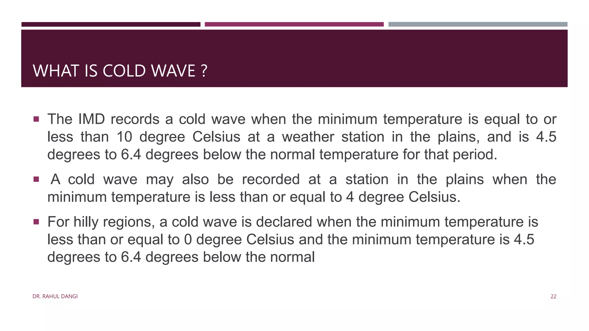 HEAT AND COLD WAVES in India | PPTX