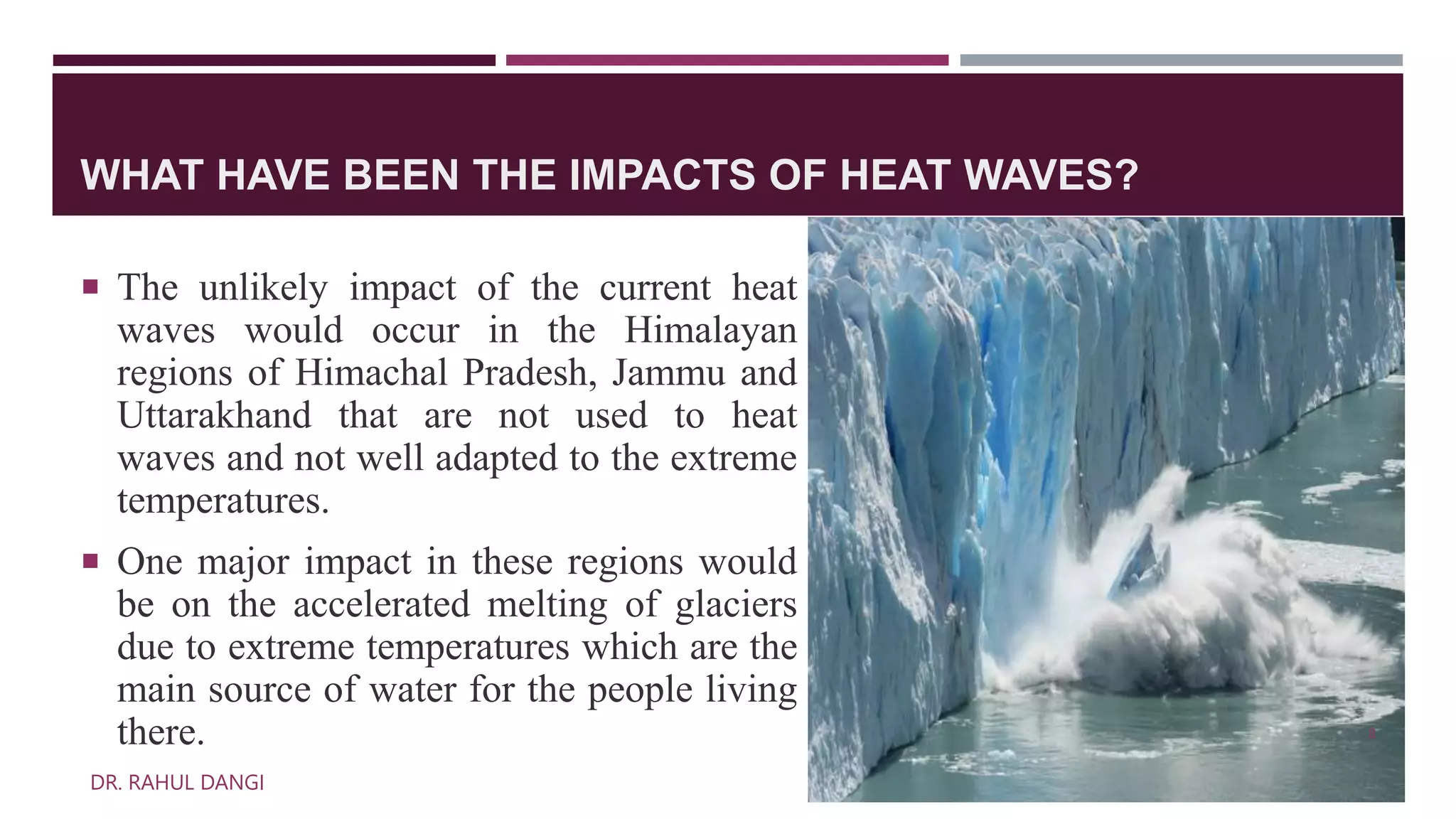 HEAT AND COLD WAVES in India | PPTX