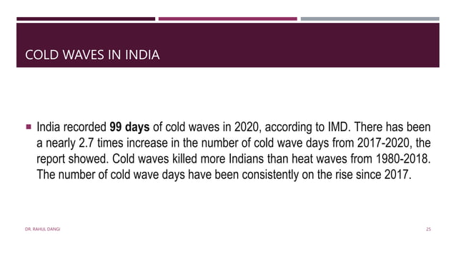 HEAT AND COLD WAVES in India | PPTX