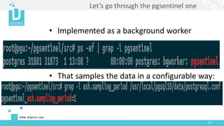 Active Session History in PostgreSQL: | PPTX