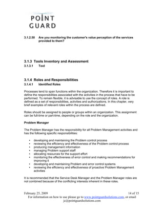 Pgs problem management assessment 022509 | PDF | IT and Internet ...