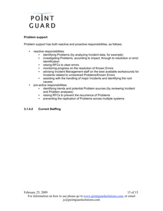 Pgs problem management assessment 022509 | PDF