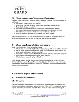 Pgs problem management assessment 022509 | PDF | IT and Internet ...