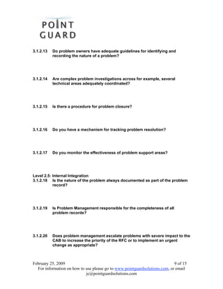 Pgs problem management assessment 022509 | PDF | IT and Internet ...