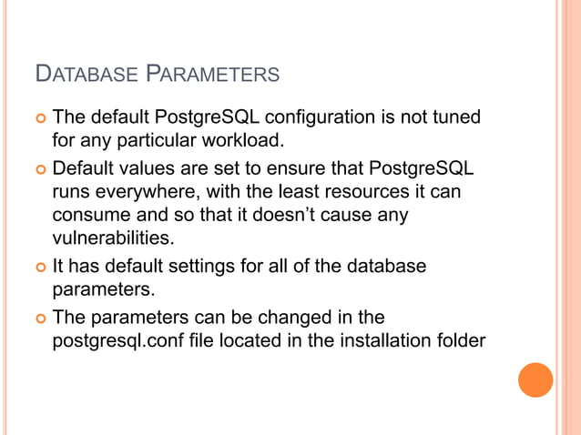 Postgresql Performance Tuning Ppt