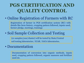 A perspective on Participatory Guarantee System for India | PPT