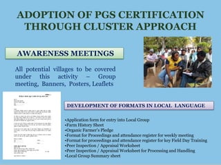 A perspective on Participatory Guarantee System for India | PPT