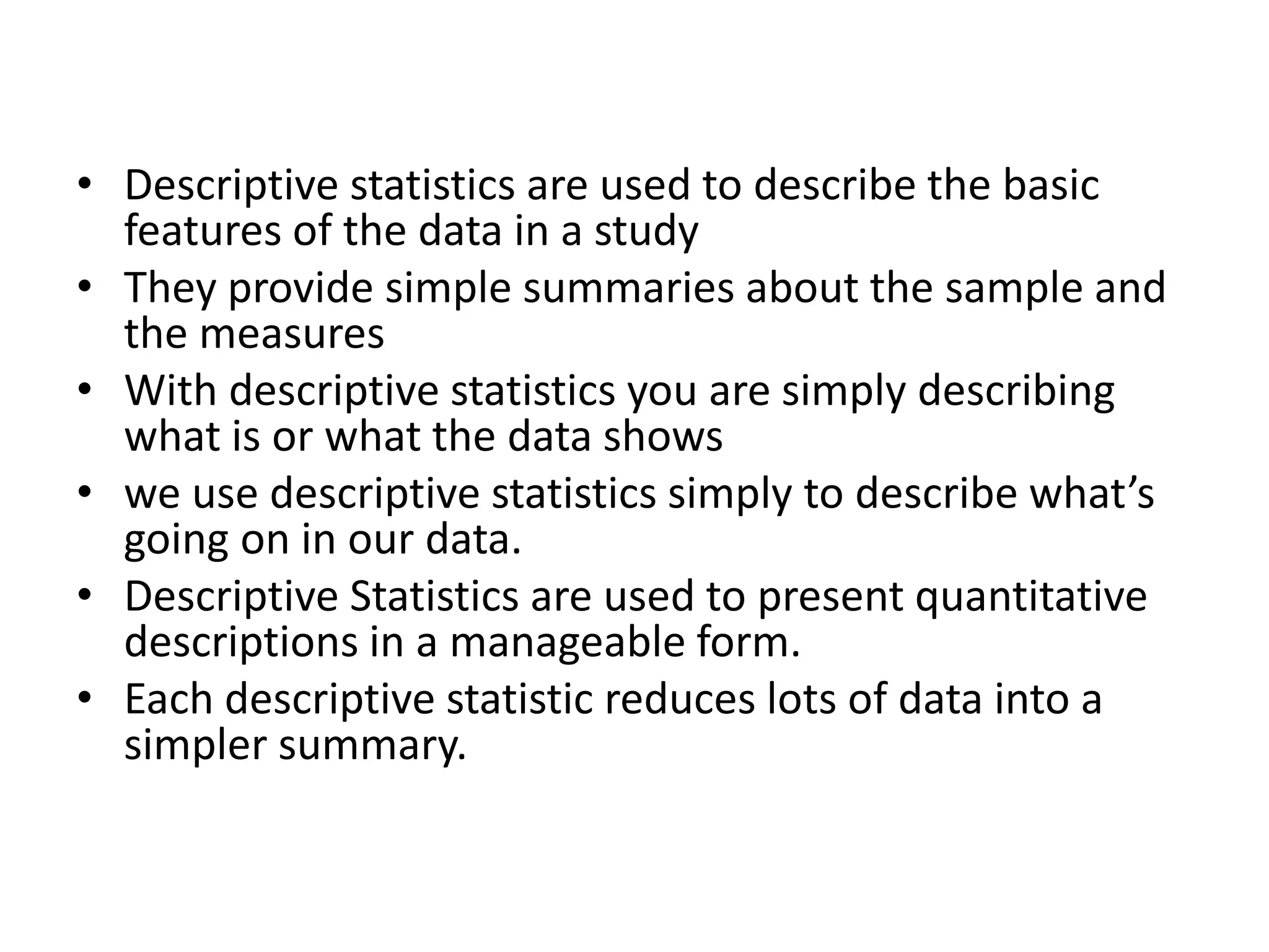 PG STAT 531 Lecture 2 Descriptive statistics | PPT