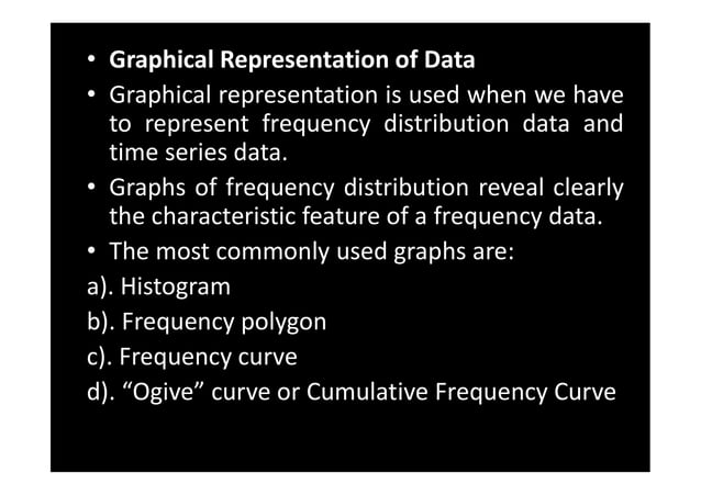 PG STAT 531 Lecture 3 Graphical and Diagrammatic Representation of Data ...