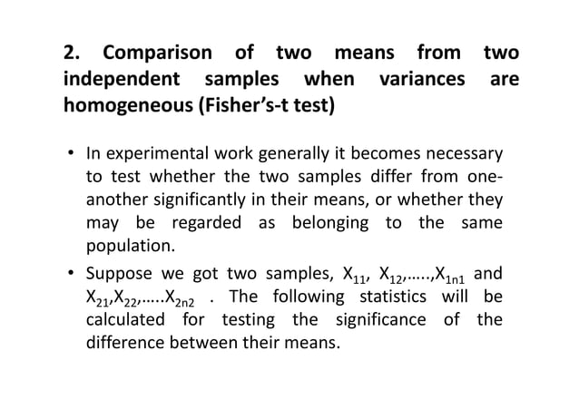 P G STAT 531 Lecture 7 t test and Paired t test | PPT