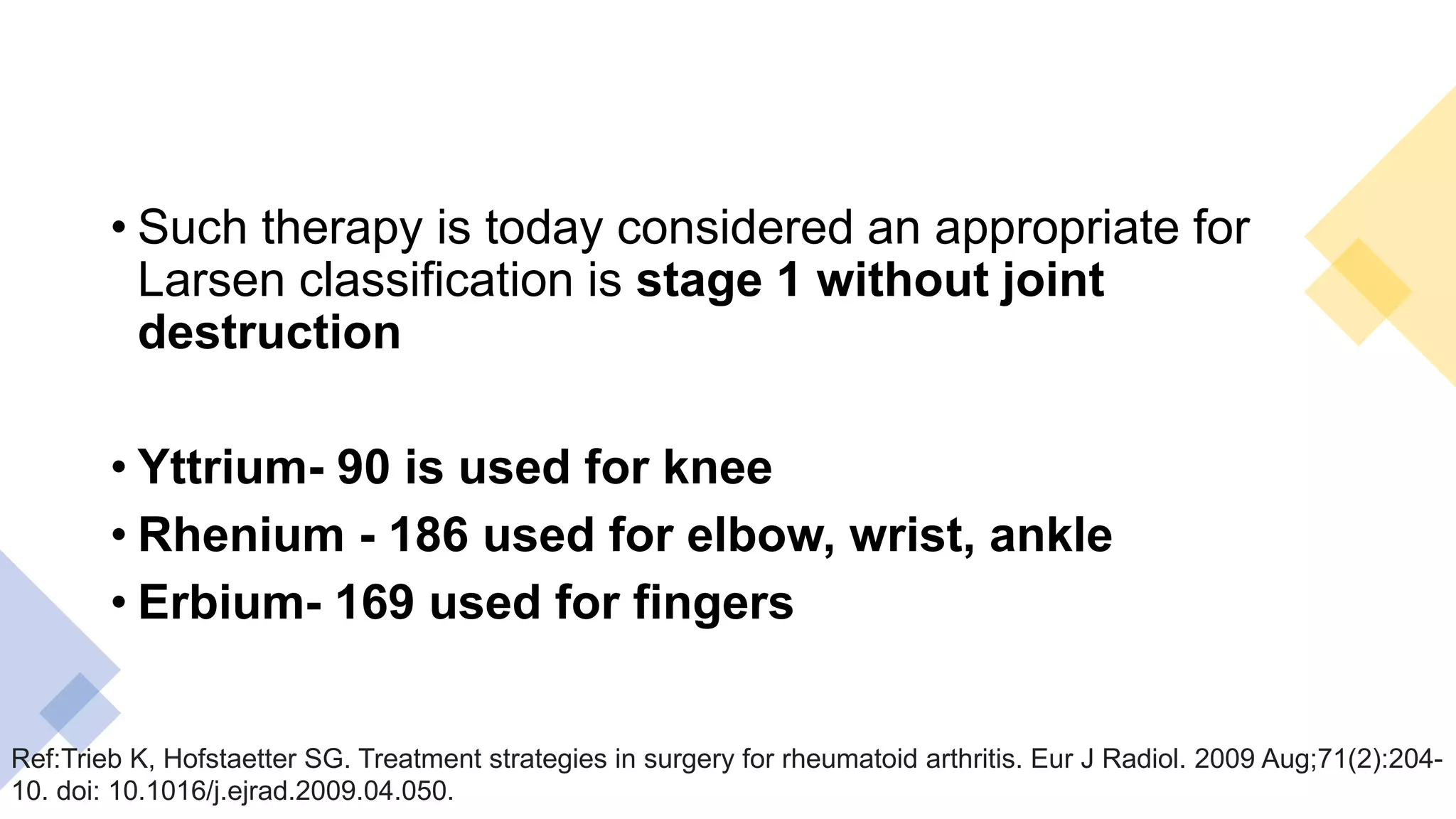 rheumatoid arthritis & surgical management | PPTX