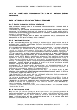 Pgt agrate brianza norme gov | PDF