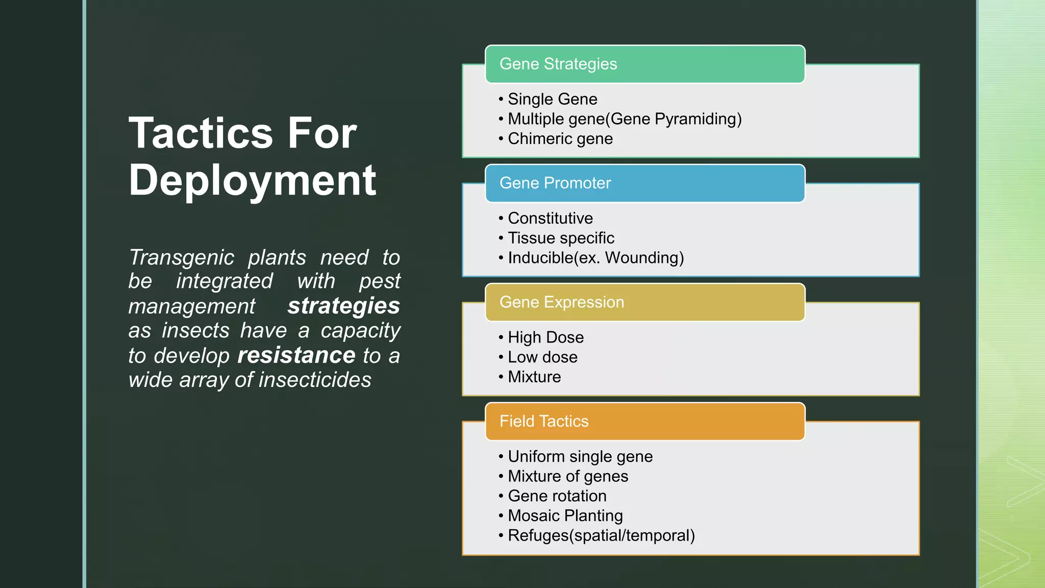 Insect Resistant Transgenic Plants | PPTX