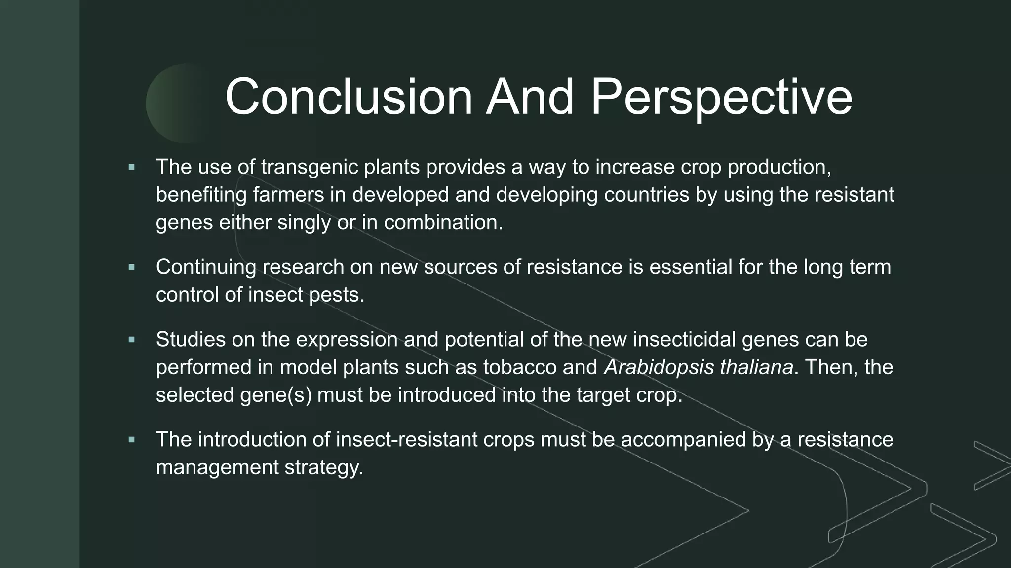 Insect Resistant Transgenic Plants | PPTX