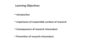 Research Misconduct | PPTX