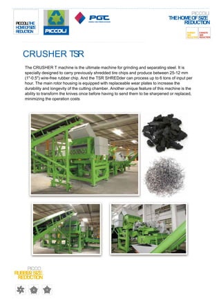 PICCOLI GREEN TECHNOLOGY , PICCOLI MOTORS , PGT GROUP RECYCLING OLD ...