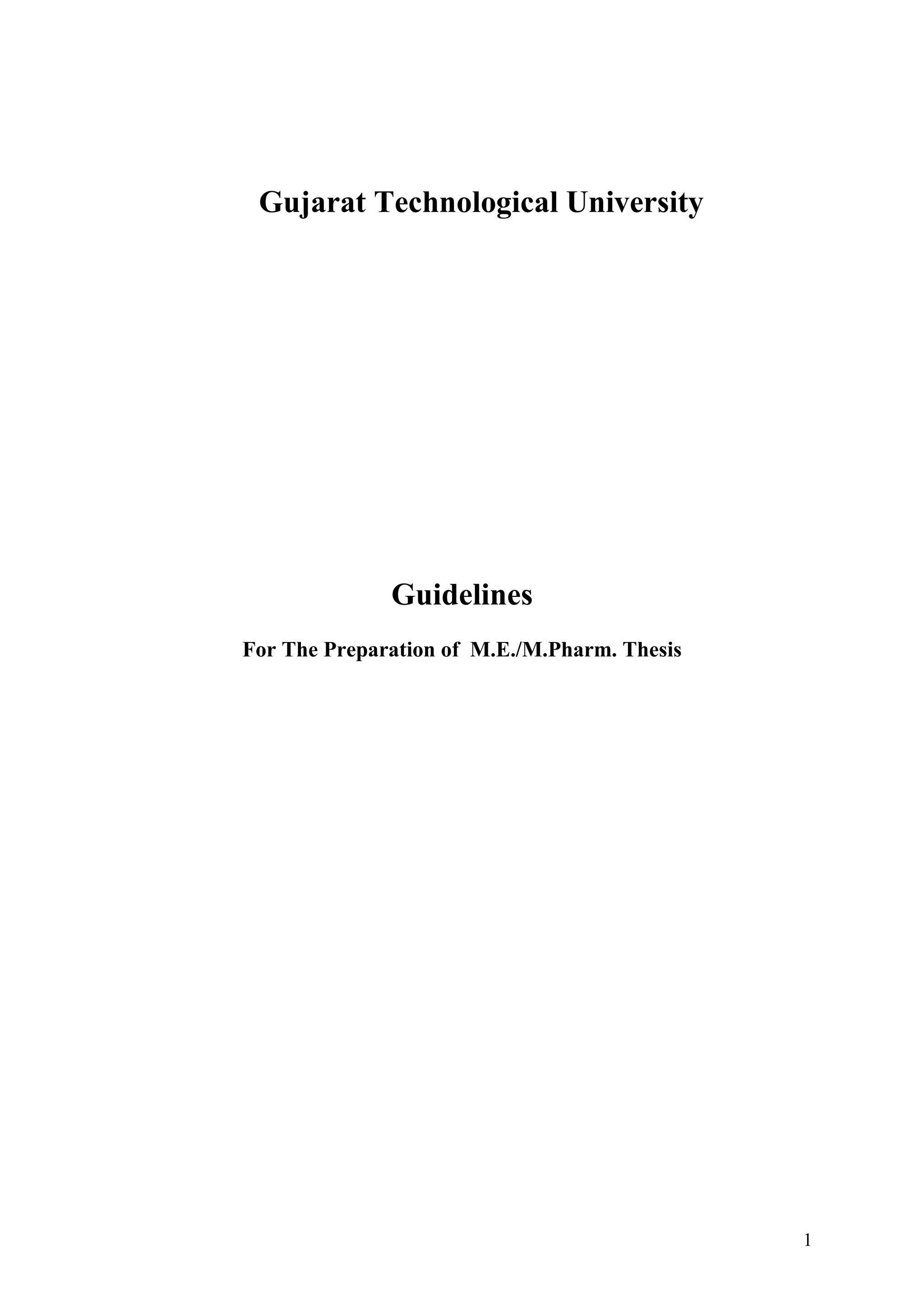 Pg thesis document_guidelines final | PDF