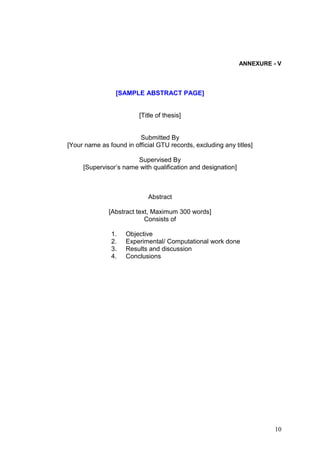 Pg thesis document_guidelines final | PDF