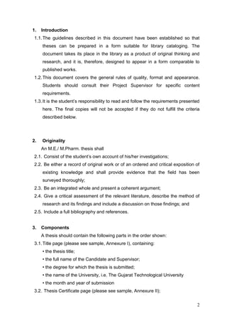 Pg thesis document_guidelines final | PDF