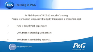 P&G training and development | PPTX