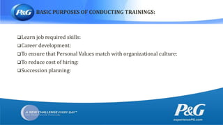P&G training and development | PPTX