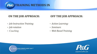 P&G training and development | PPTX