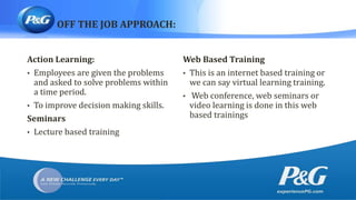 P&G training and development | PPTX