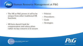 P&G training and development | PPTX