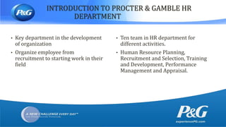 P&G training and development | PPTX