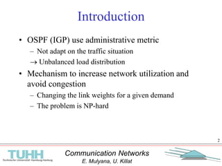 A Hybrid Genetic Algorithm Approach for OSPF Weight Setting Problem | PPT