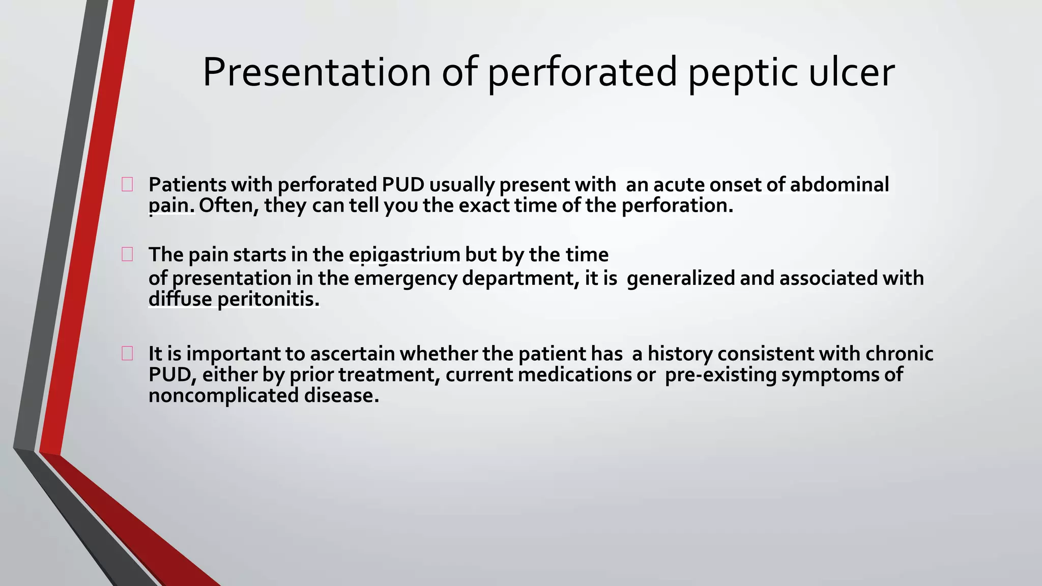 Perforated Gastric ULCER | PPTX
