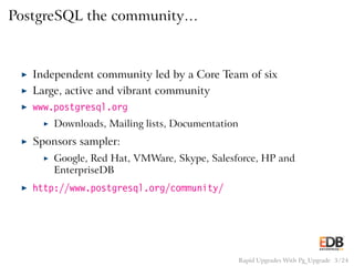Rapid Upgrades with Pg_Upgrade | PDF | Databases | Computer Software and Applications