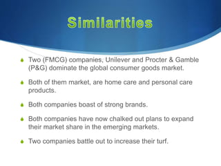 "P&G vs Unilever" | PPTX