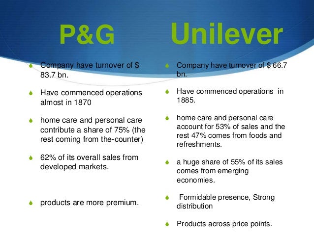 "P&G vs Unilever"