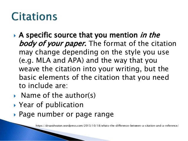 Citation (What?) Analysis for university students and researchers